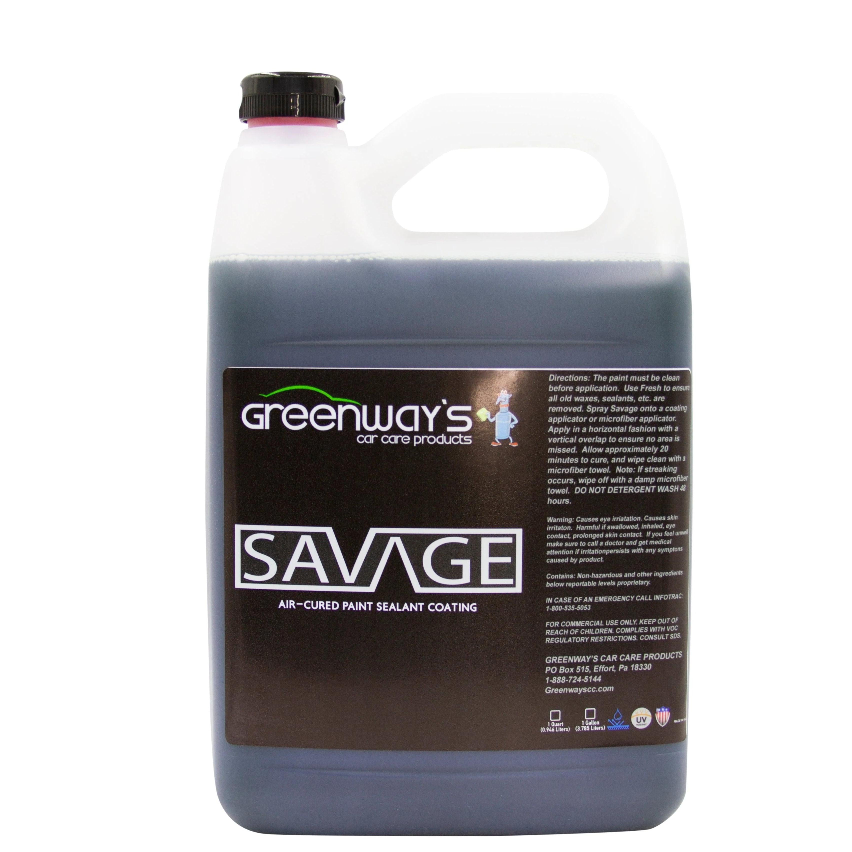 Savage- Air Cured Paint Sealant Coating – Greenway's Car Care Products